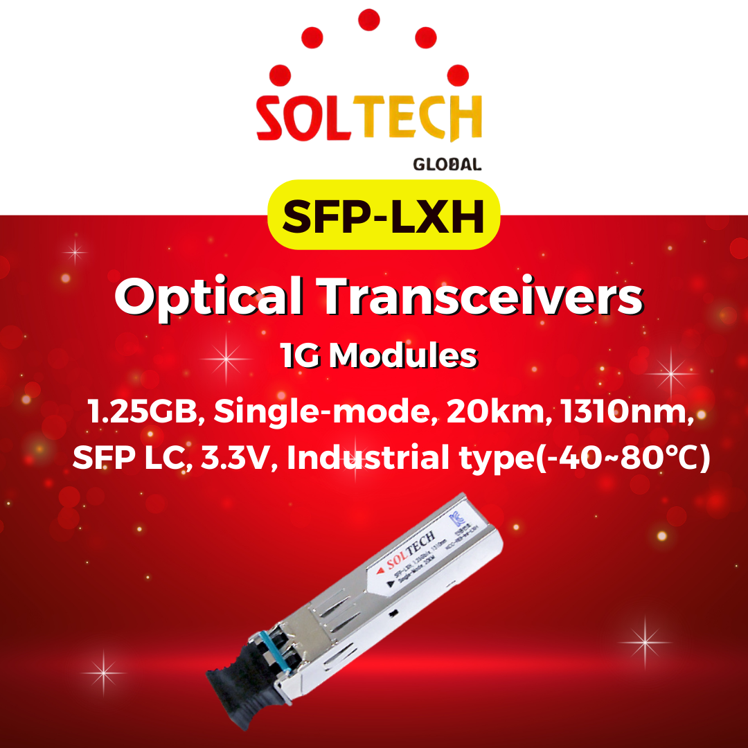 SOLTECH SFP-LXH Industrial Optical Transceiver | 1G/2.5G, 20km Reach ...