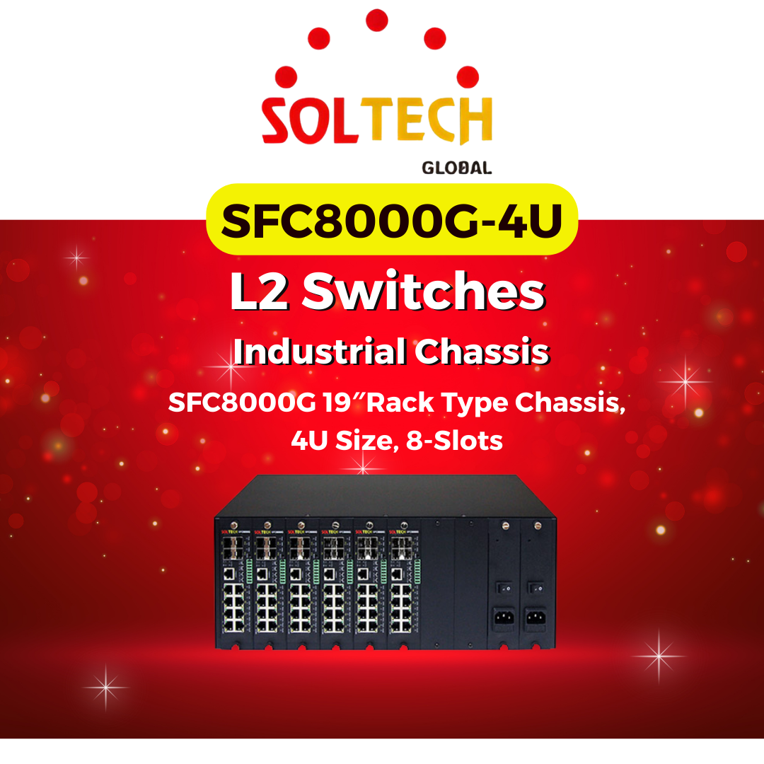 Soltech SFC8000G-4U Industrial Chassis | 19" Rack Type, 4U Size with 8 Slots | SOLTECH SINGAPORE